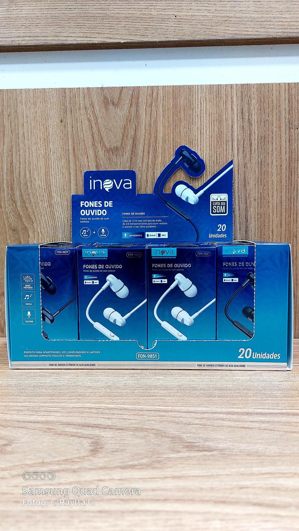 FONE DE OUVIDO COM FIO E BORRACHINHA( P2 ). ( INOVA ) | Inova Wang